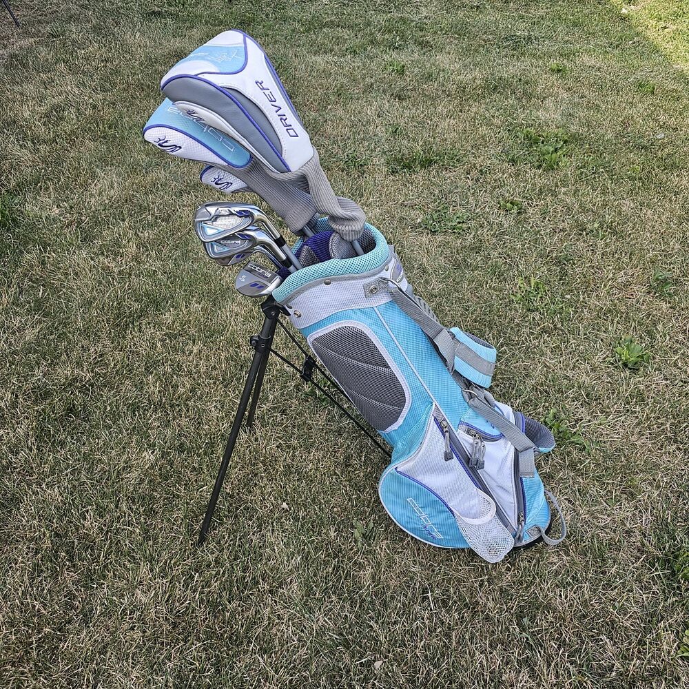 Cobra Jr Blue 7 Club Golf Set With Bag Right Handed Juniors Girls ...