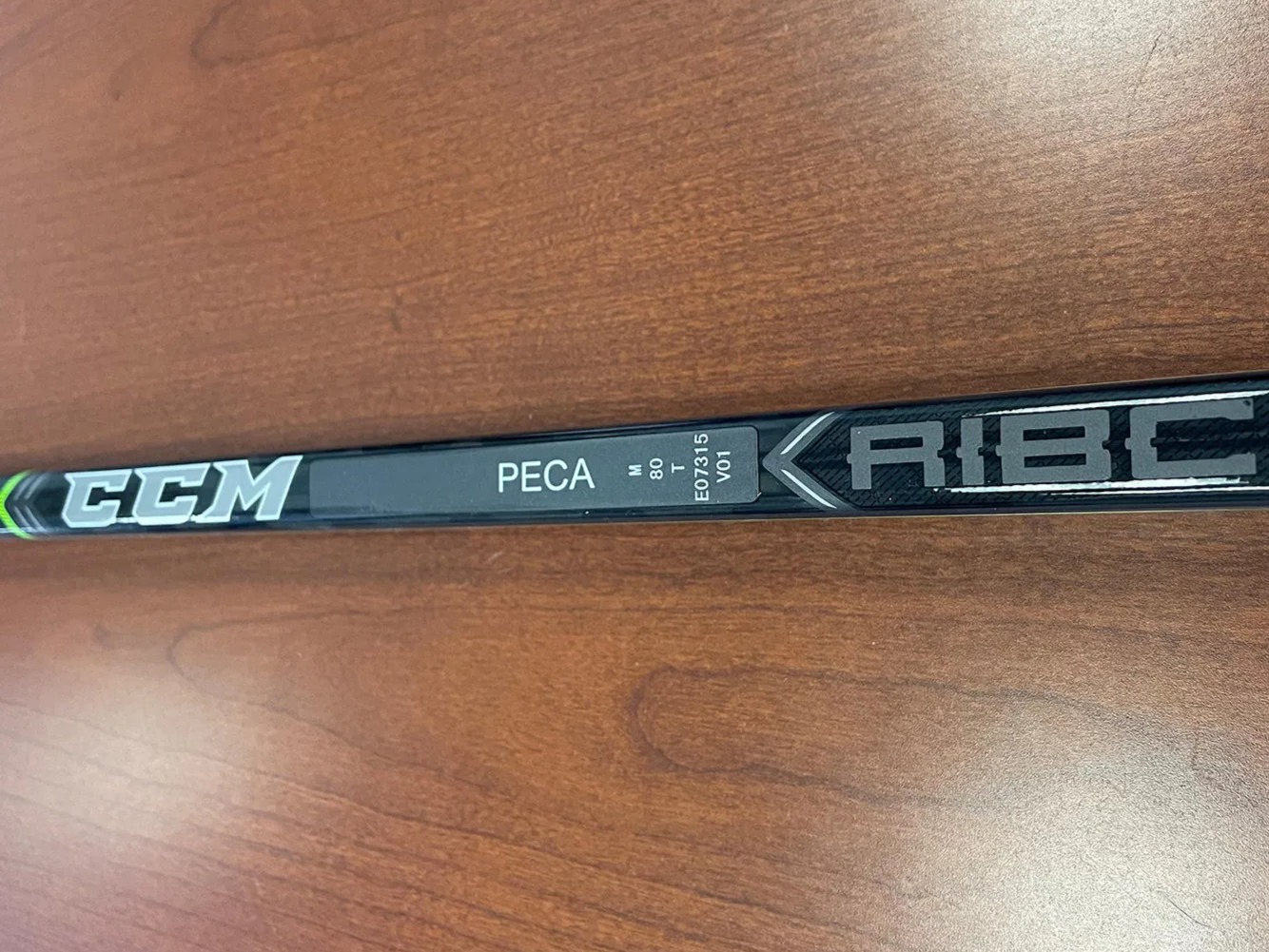 #22 Matthew Peca - New Senior CCM Left Hand RibCor 40K Hockey Stick Pro ...