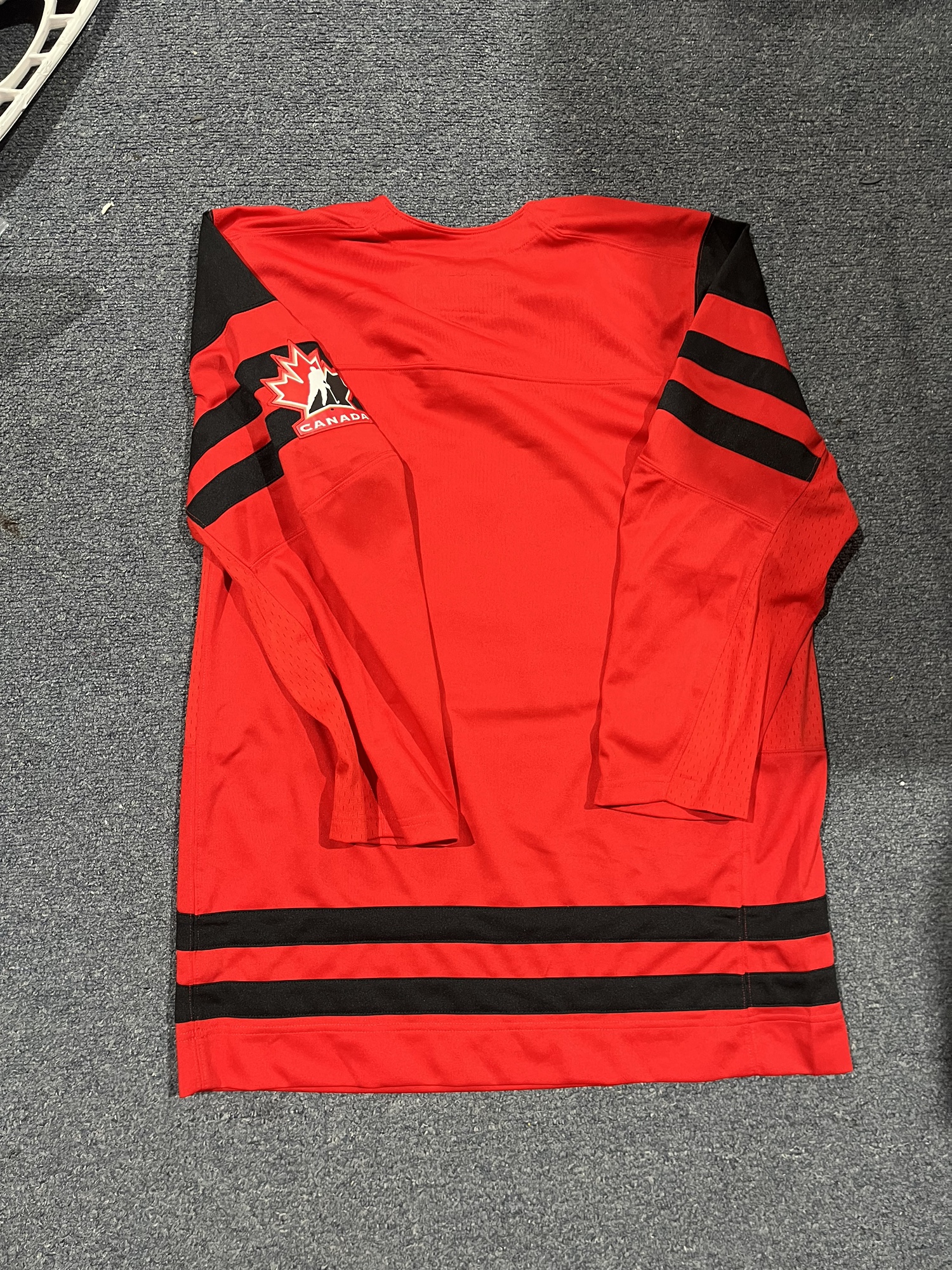 New Red (Black Logo) Nike Team Canada Olympic Hockey Jersey Large ...