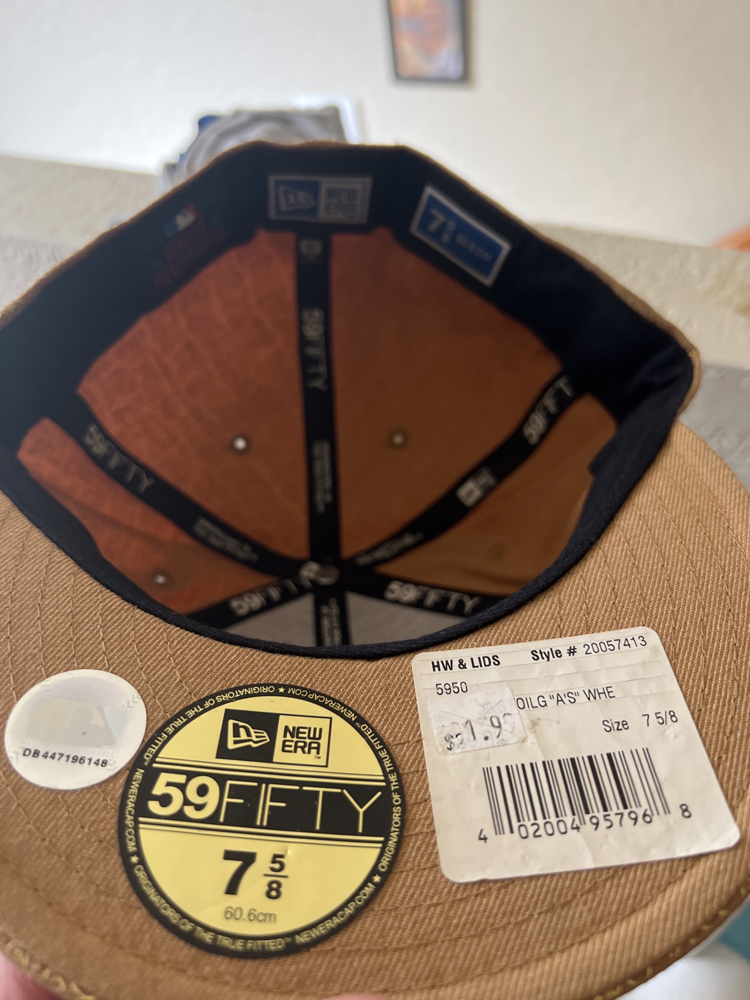 Oakland A’s custom 59fifty metallic gold embroidery and printed logos ...