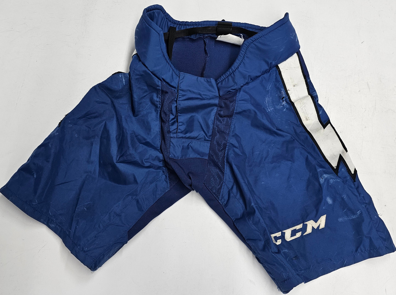 CCM PP90 CUSTOM PRO STOCK HOCKEY PANT SHELL COVER ROYAL BLUE LARGE USED ...