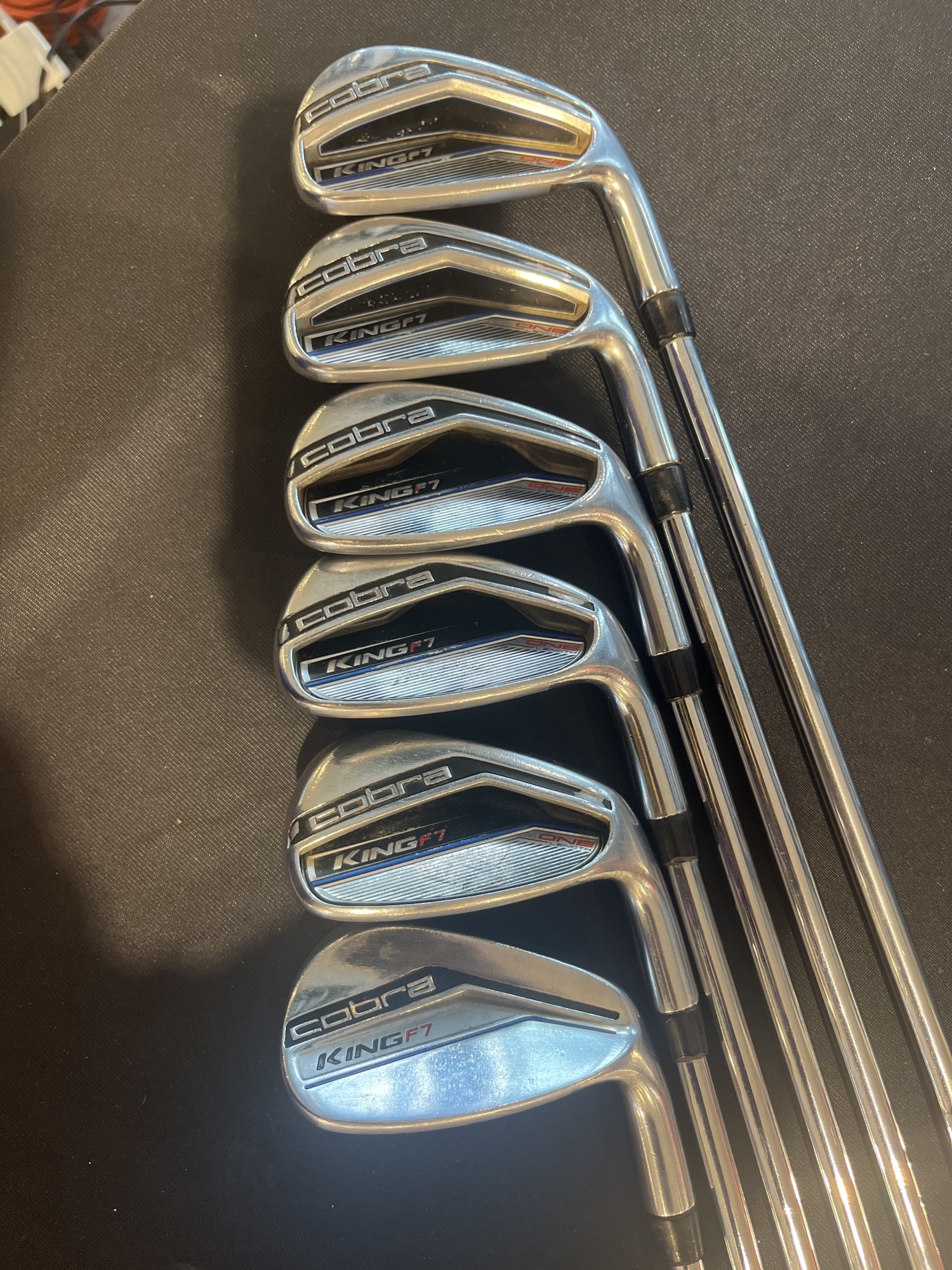 Used Men's Cobra King F7 One Length Right Iron Set Steel (6-GW ...