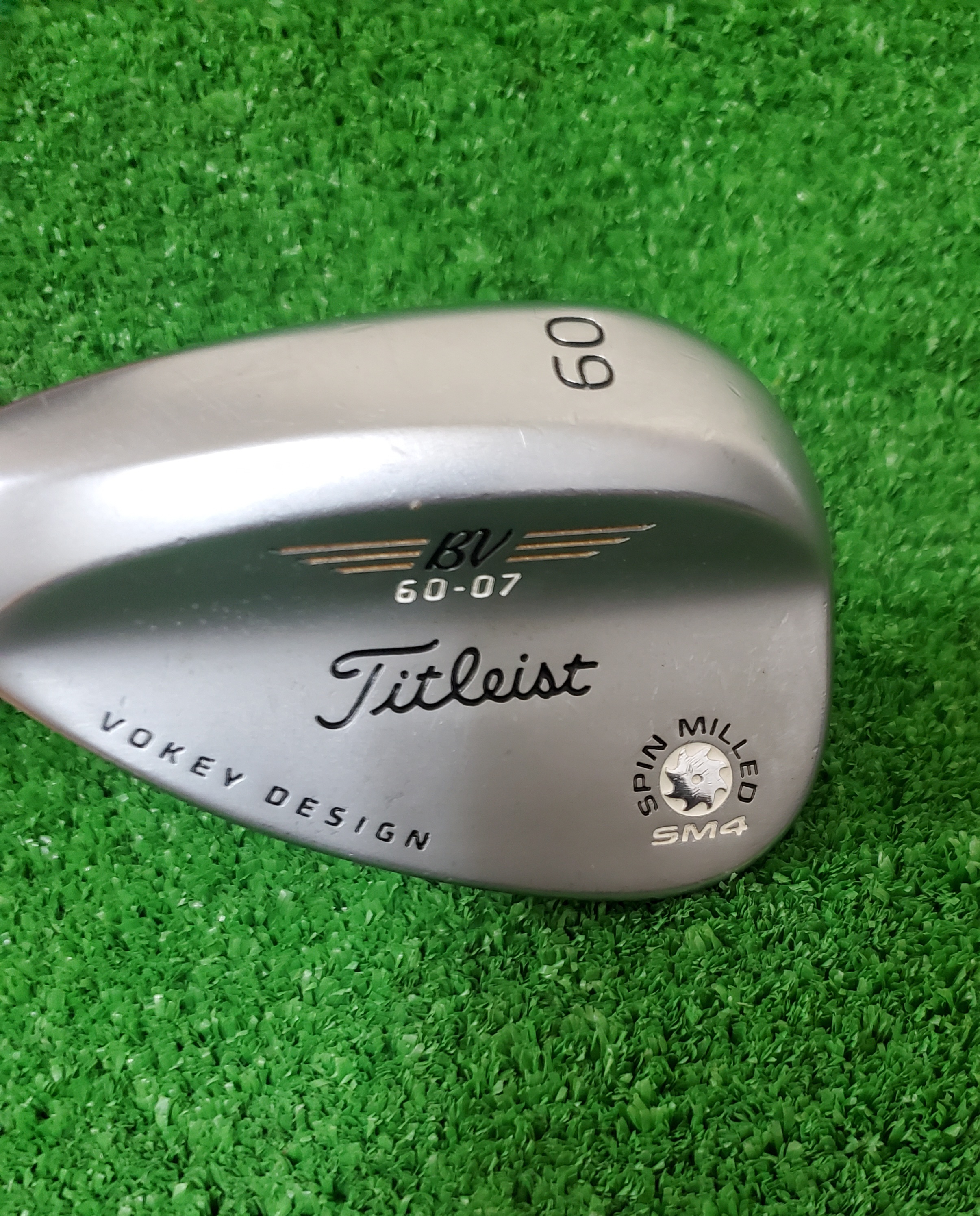 Used Men's Titleist Left Hand BV Vokey Wedge 60 Degree Steel Shaft ...