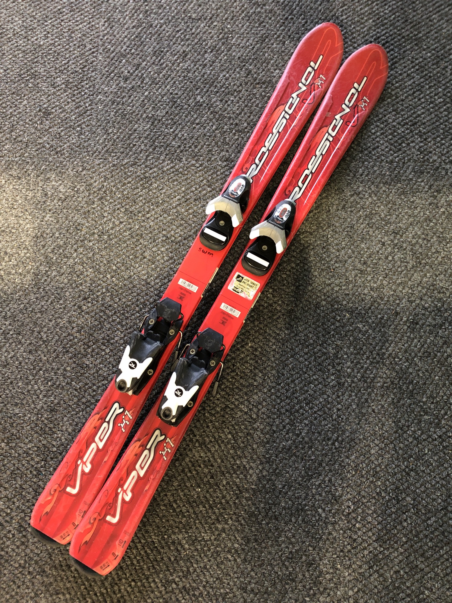 Used Rossignol Viper X1 (110cm) Skis with Rossignol Comp J Bindings ...