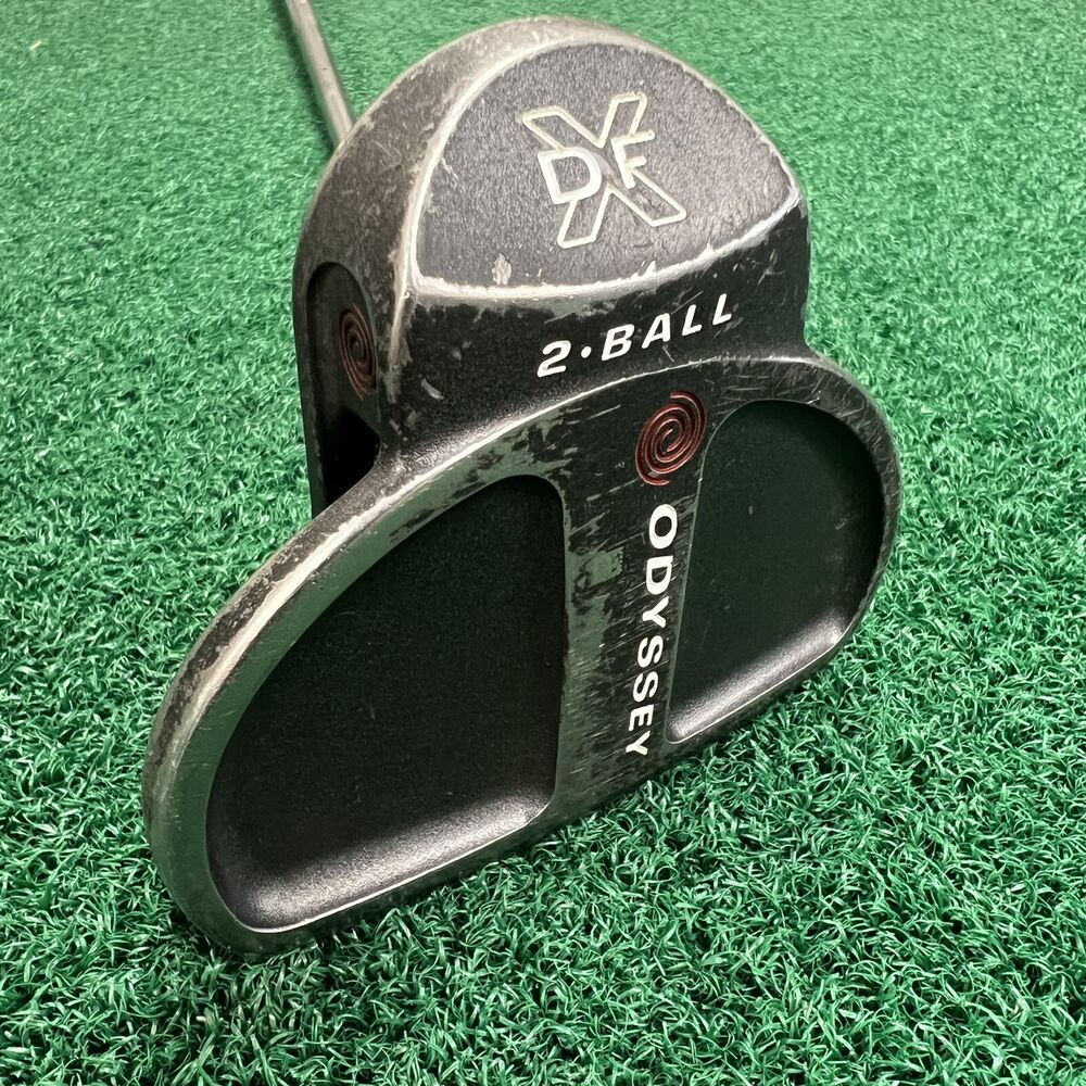 Odyssey DFX 2-Ball Mallet Putter Men's LEFT Hand Steel Shaft 33" Black ...