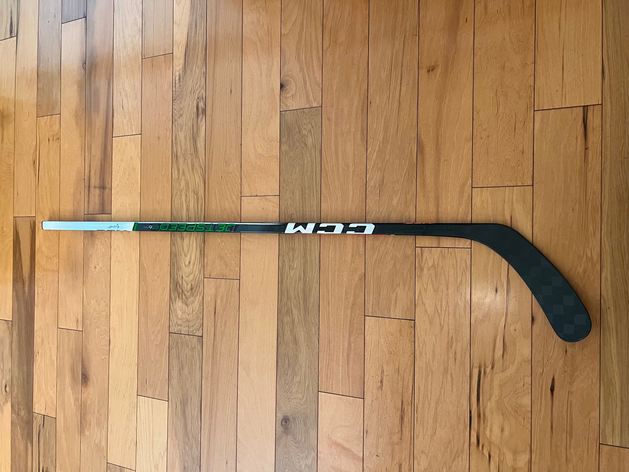 New CCM JetSpeed FT6 Pro (Green) Hockey Stick P29/75 Flex/Right Handed ...