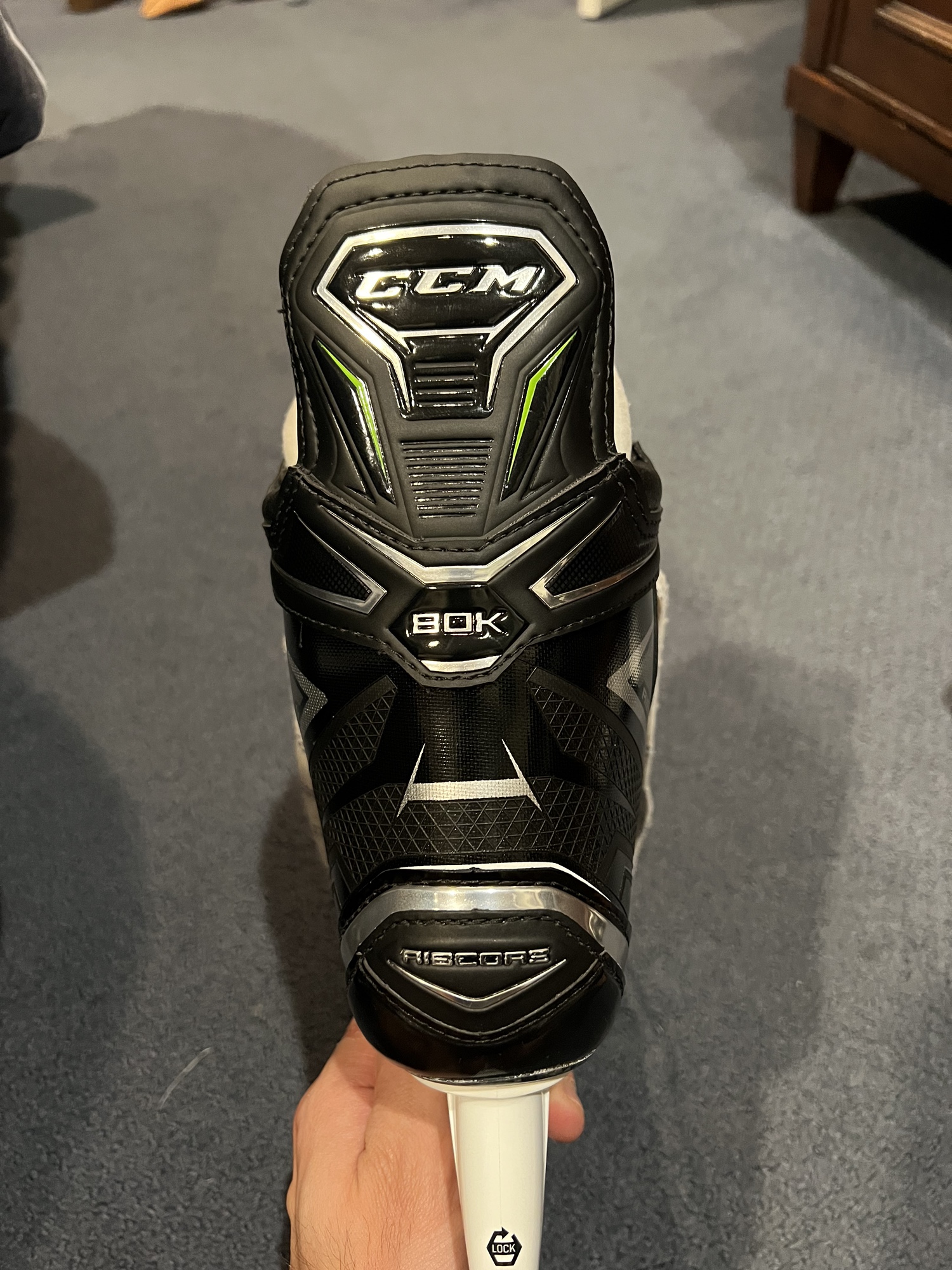 Senior CCM Regular Width Pro Stock Size 7.5 RibCor 80K Hockey Skates ...
