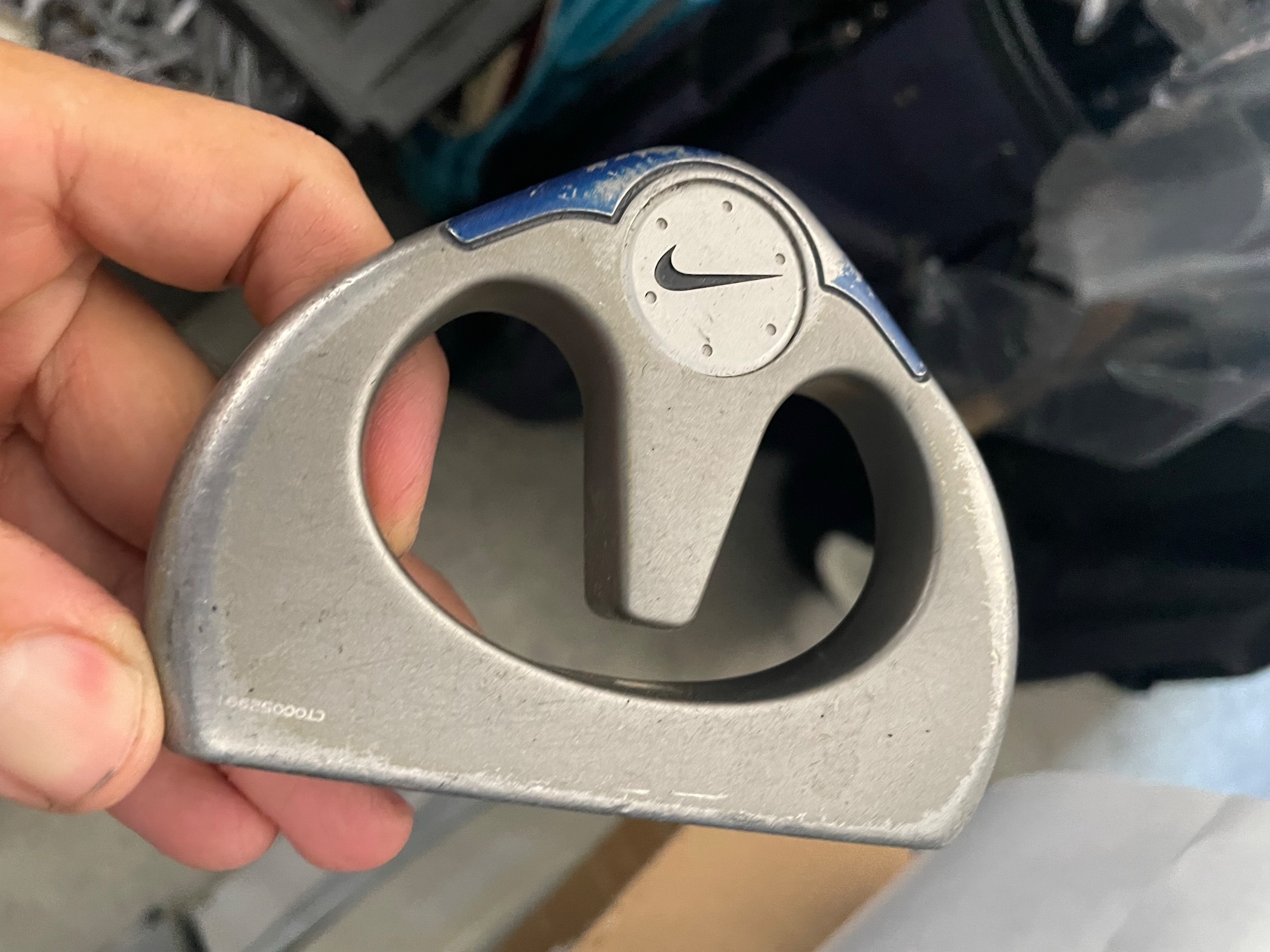 Nike OZ T100 Blue Putter 34 Steel Shaft Blue Chip Right Handed ...