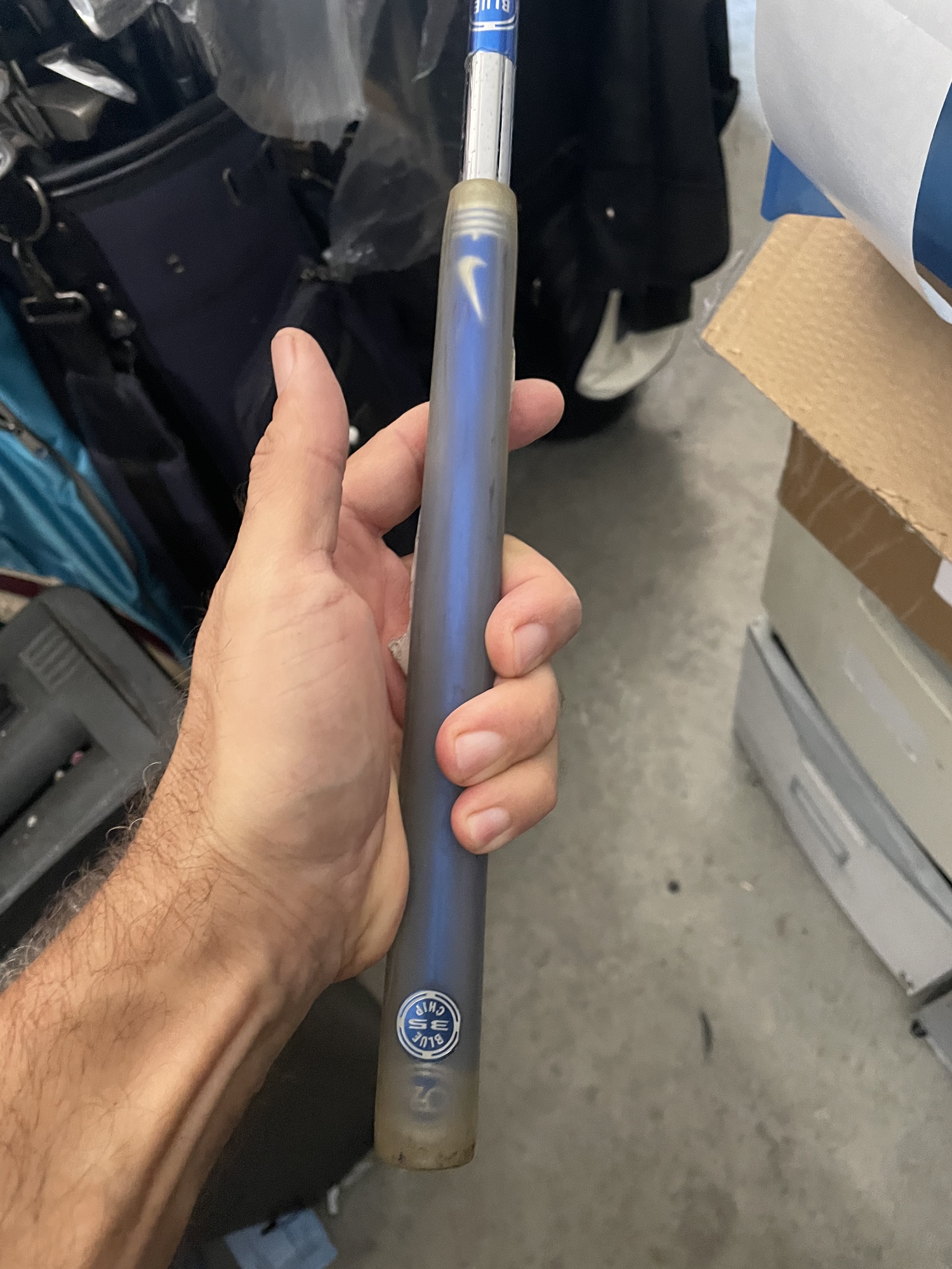 Nike OZ T100 Blue Putter 34 Steel Shaft Blue Chip Right Handed ...