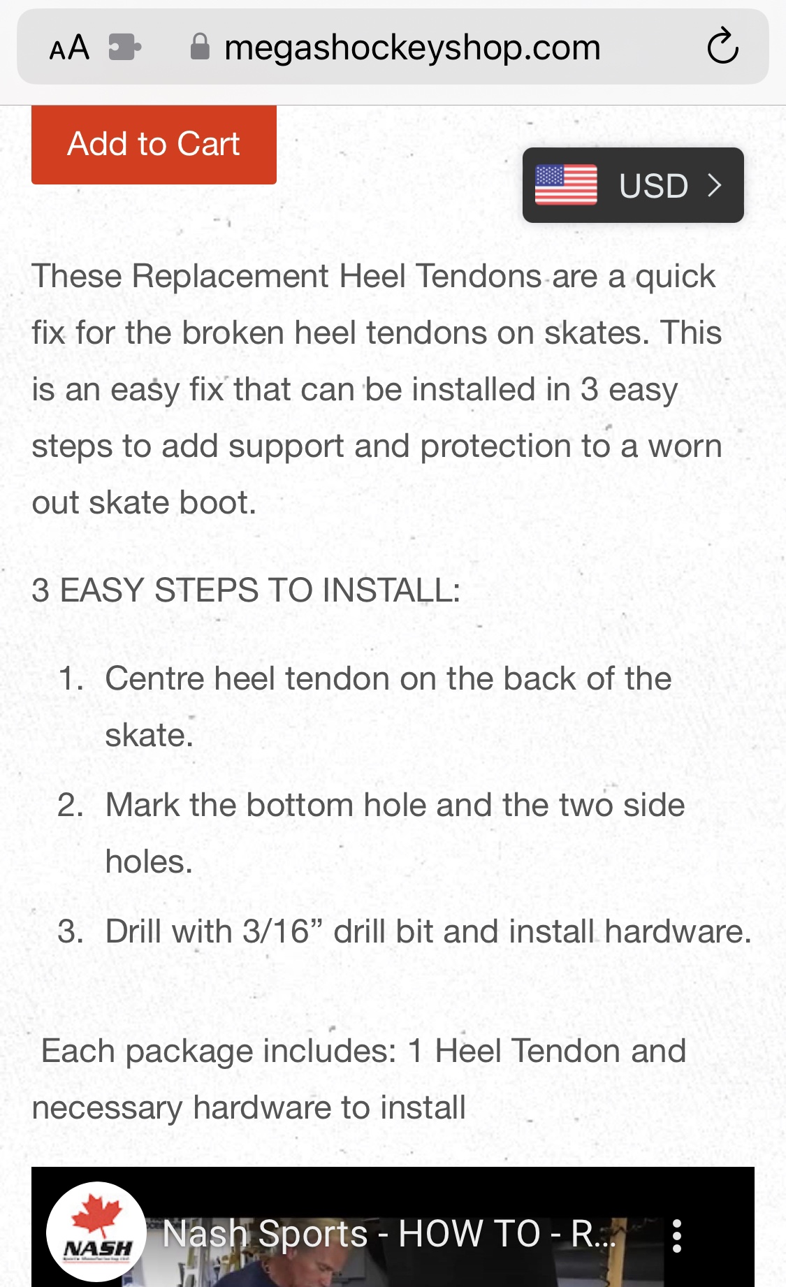 *New* Nash Heel Tendon Repair Kit - Pair | SidelineSwap
