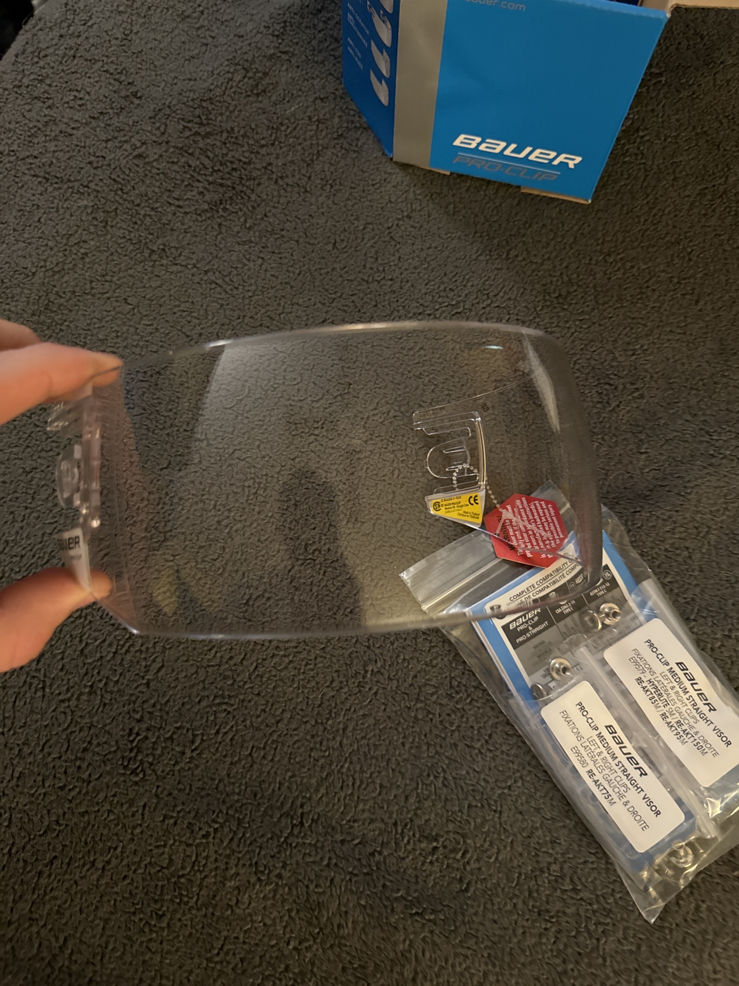 New Medium Bauer Visor HDO Pro Clip | SidelineSwap