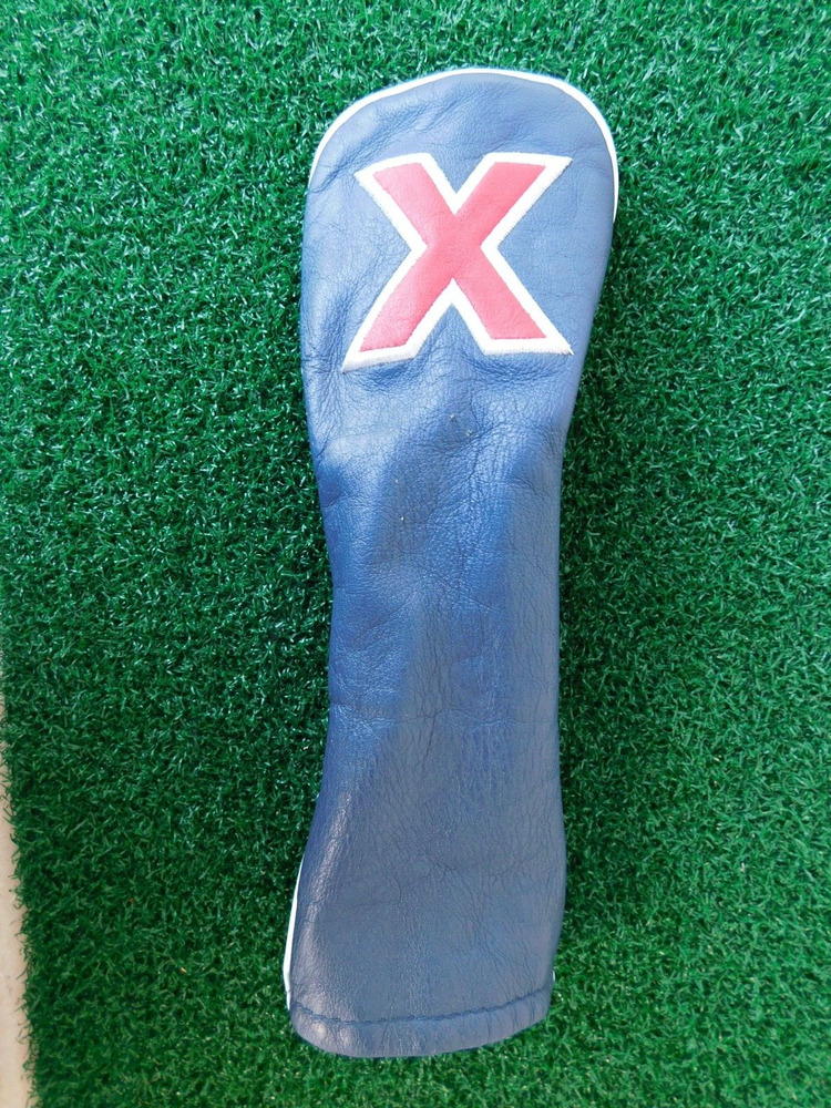 Titleist Leather Blue/Red X Hybrid Rescue Golf Headcover | SidelineSwap