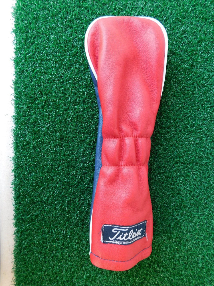 Titleist Leather Blue/Red X Hybrid Rescue Golf Headcover | SidelineSwap