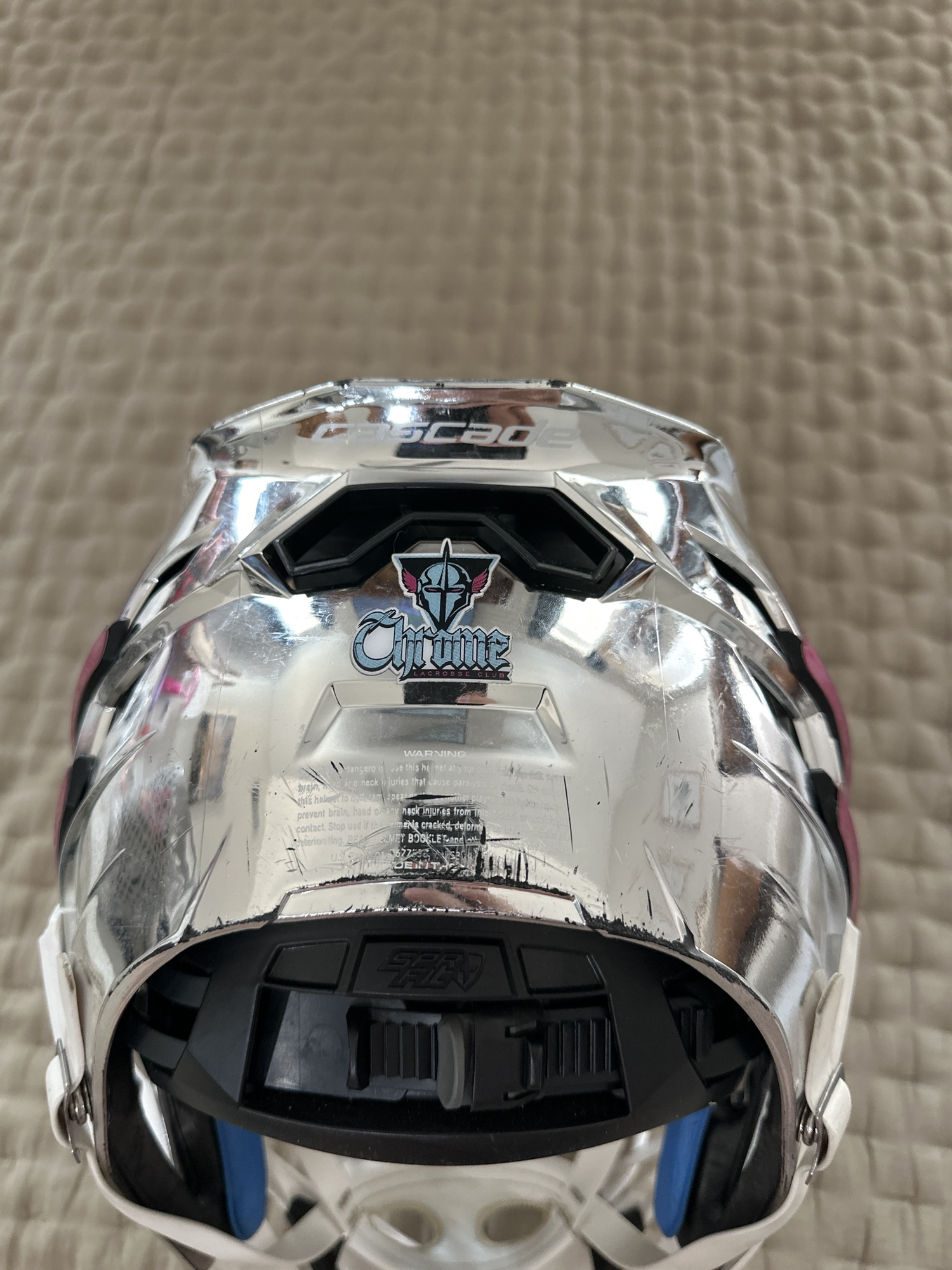 Game Worn PLL Chrome Cascade XRS Helmet | SidelineSwap
