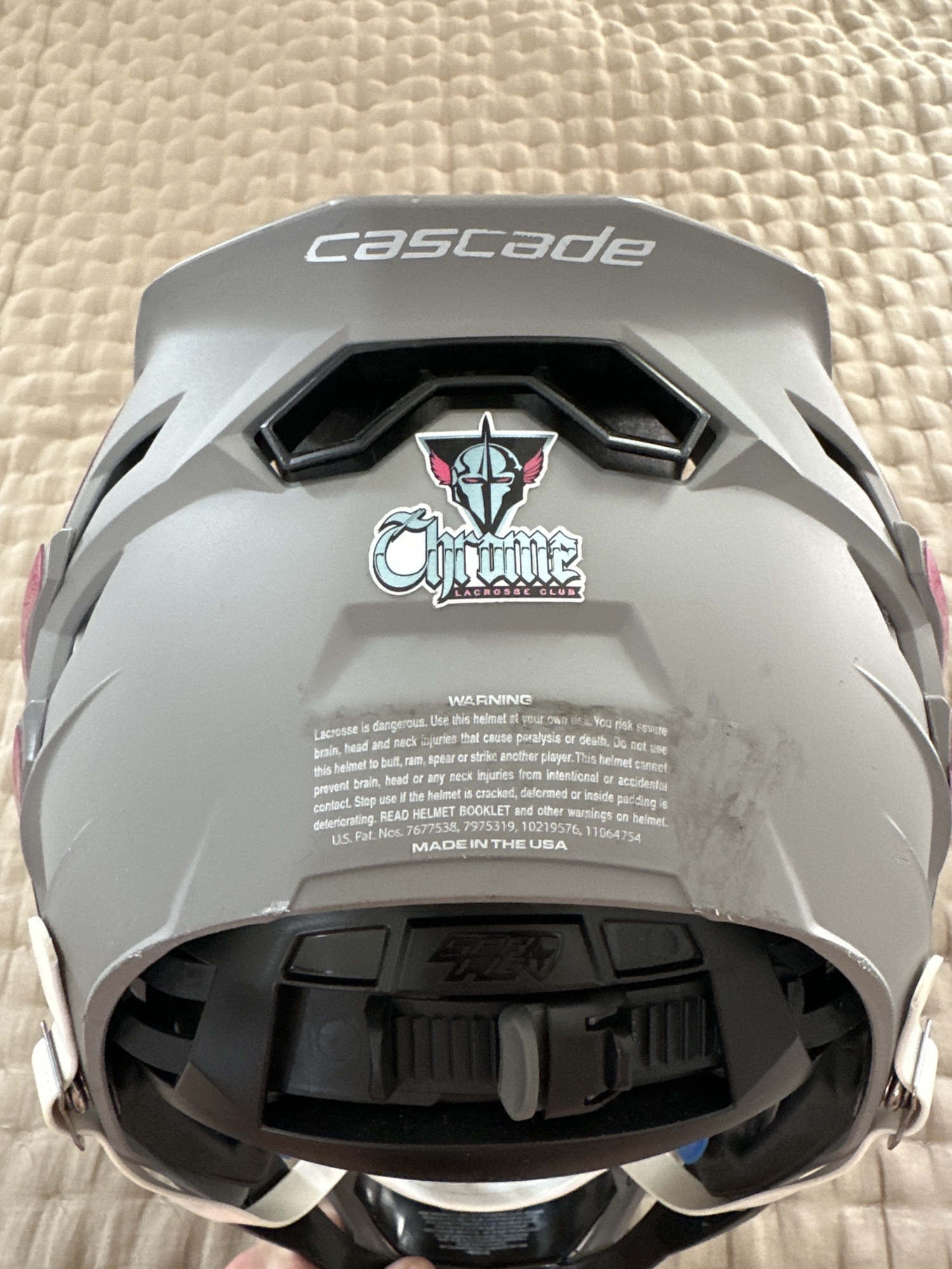 Game Worn PLL Chrome Cascade XRS Helmet | SidelineSwap