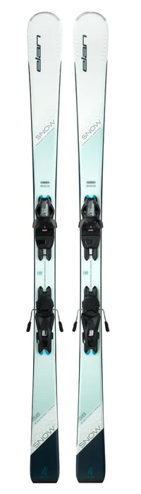 NEW 2024 Elan skis Snow White Skis women's + EL9.0 Bindings size adjustable 158cm | SidelineSwap