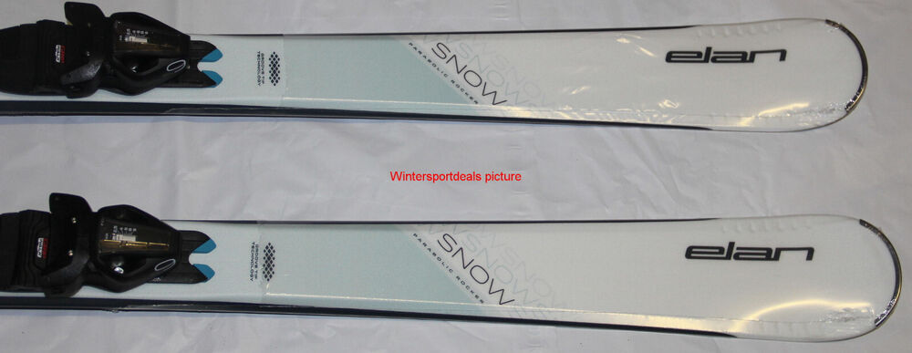 NEW 2024 Elan women's skis Snow White + EL9.0 Bindings size adjustable ...