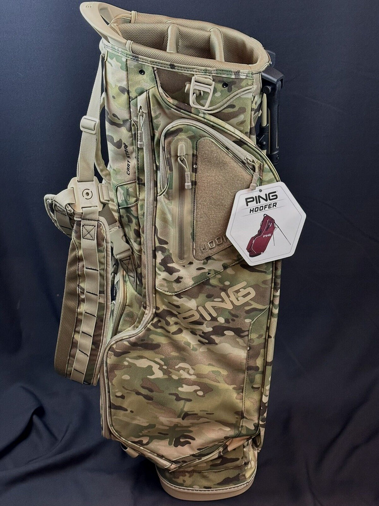 PING Hoofer Stand Carry Golf Bag 5-Way Divider Multicam Camo USA Logo ...