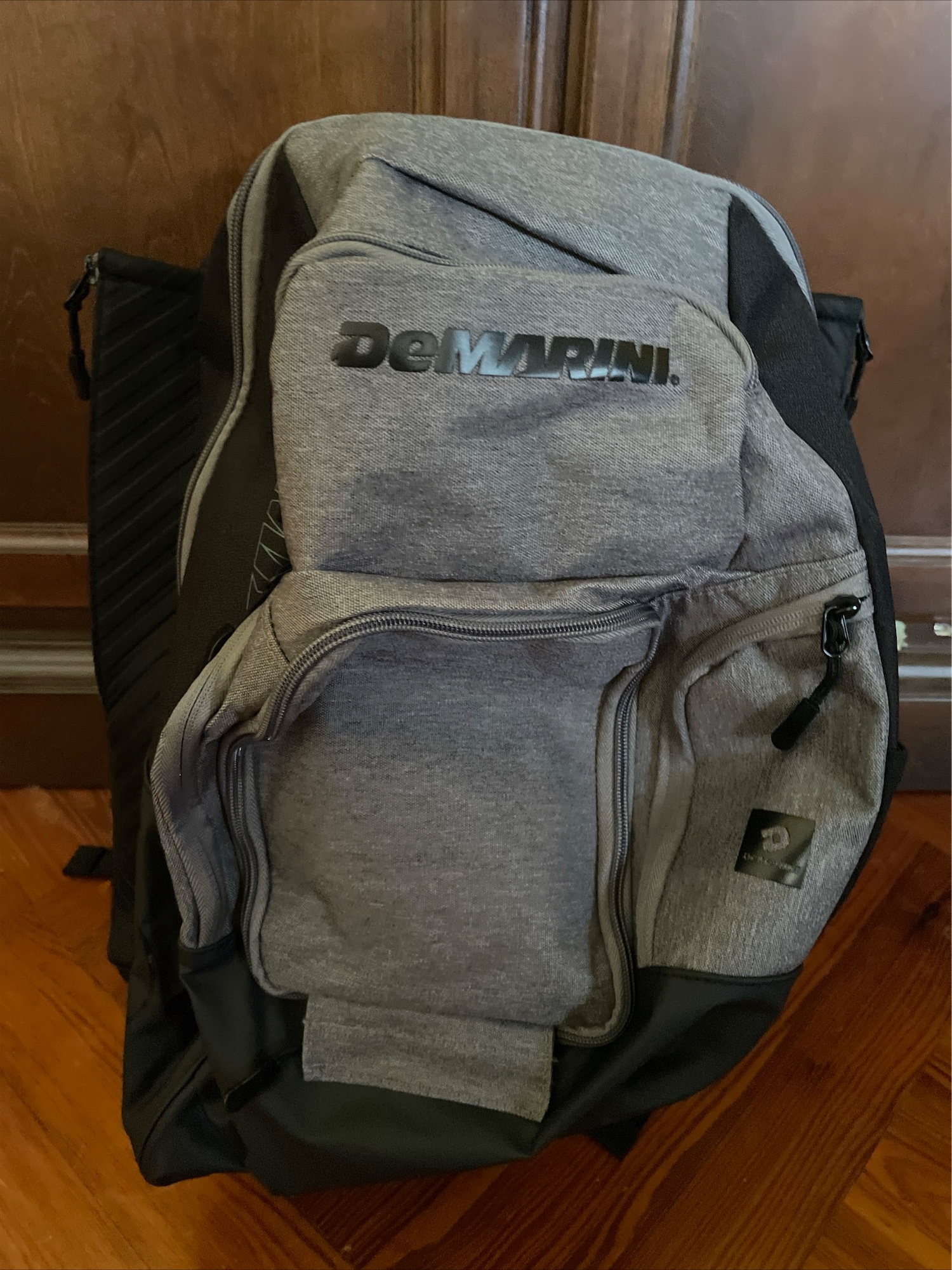 Demarini backpack baseball softball Voodoo OG black gray 12.25”x 12”x ...