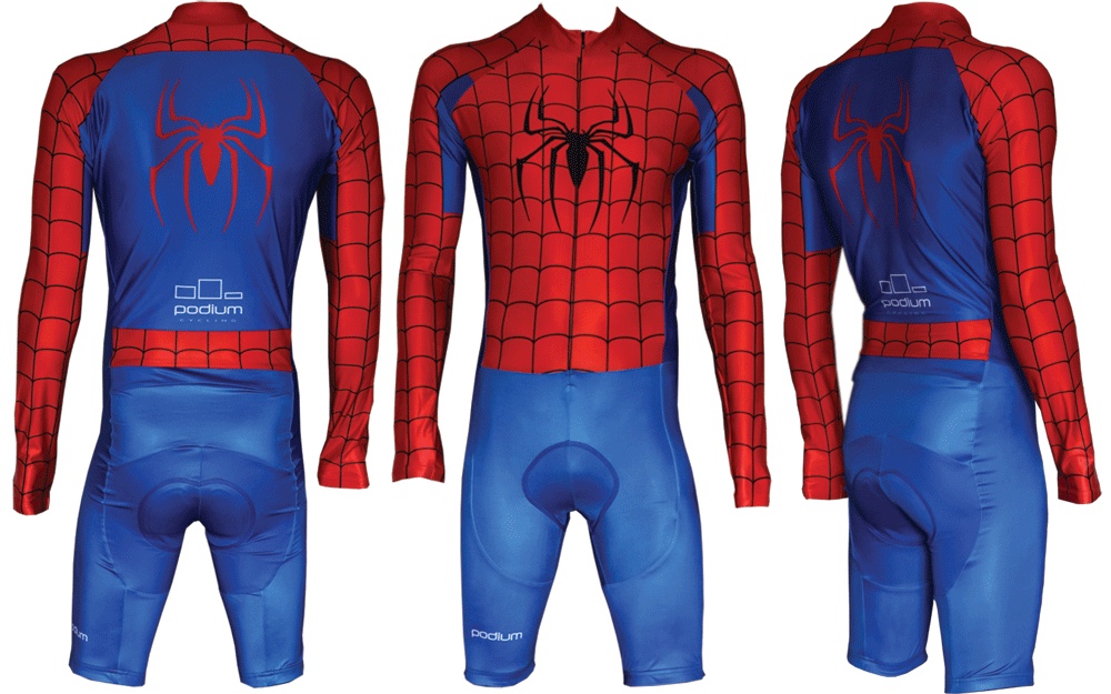 Podium Cycling Skinsuit Spider-Man Men’s size medium | SidelineSwap