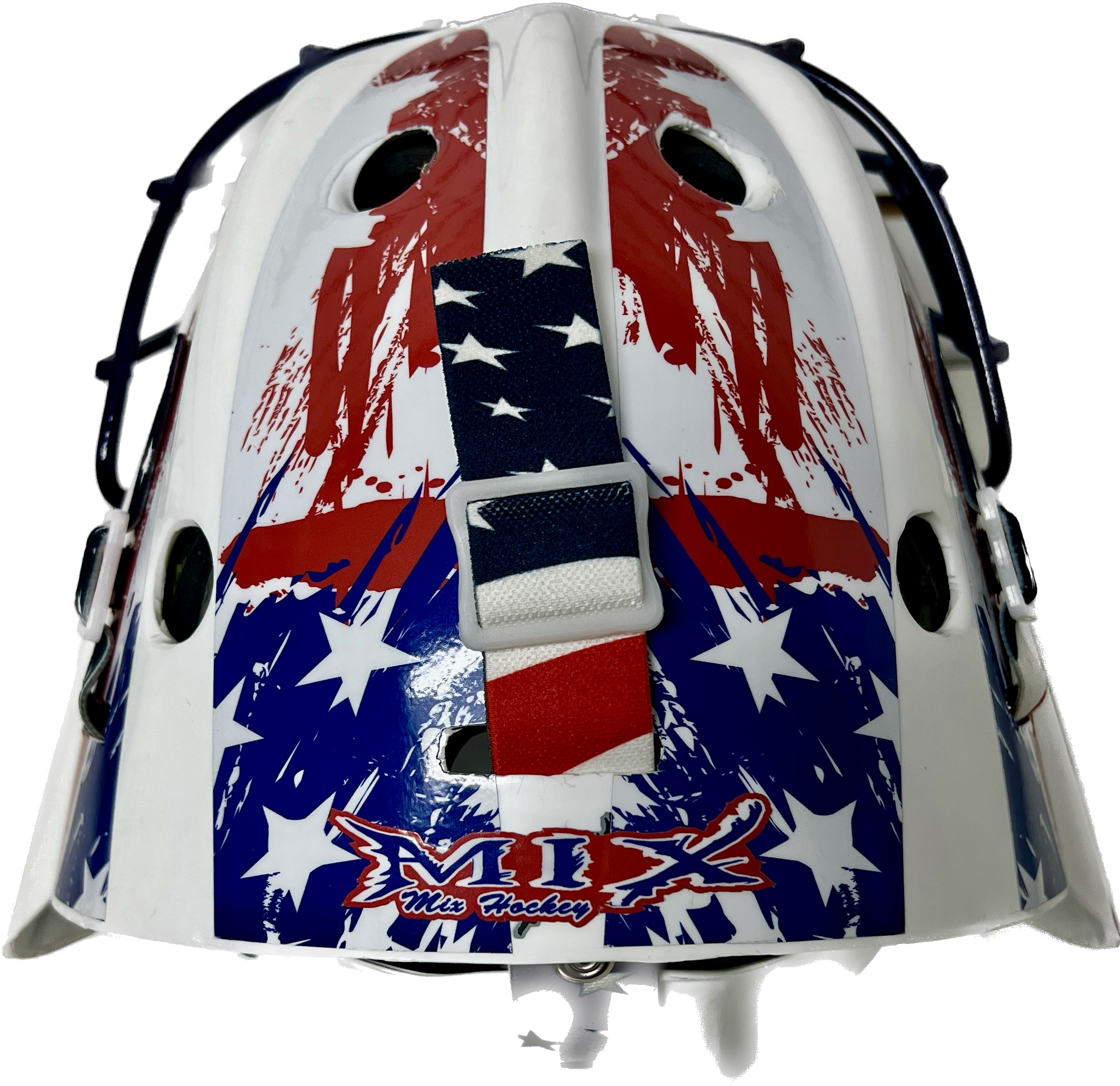 SALE!! MX-3 Goalie Mask *Special Navy Cateye, USA Straps and USA ...