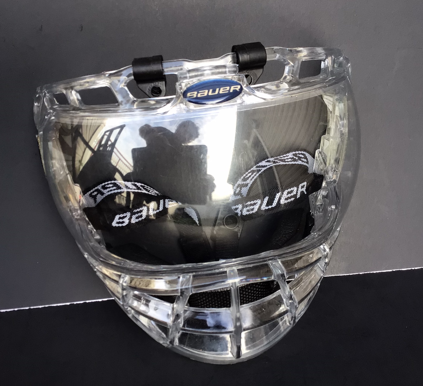 Bauer Recon full face shield ,mask ,senior size | SidelineSwap