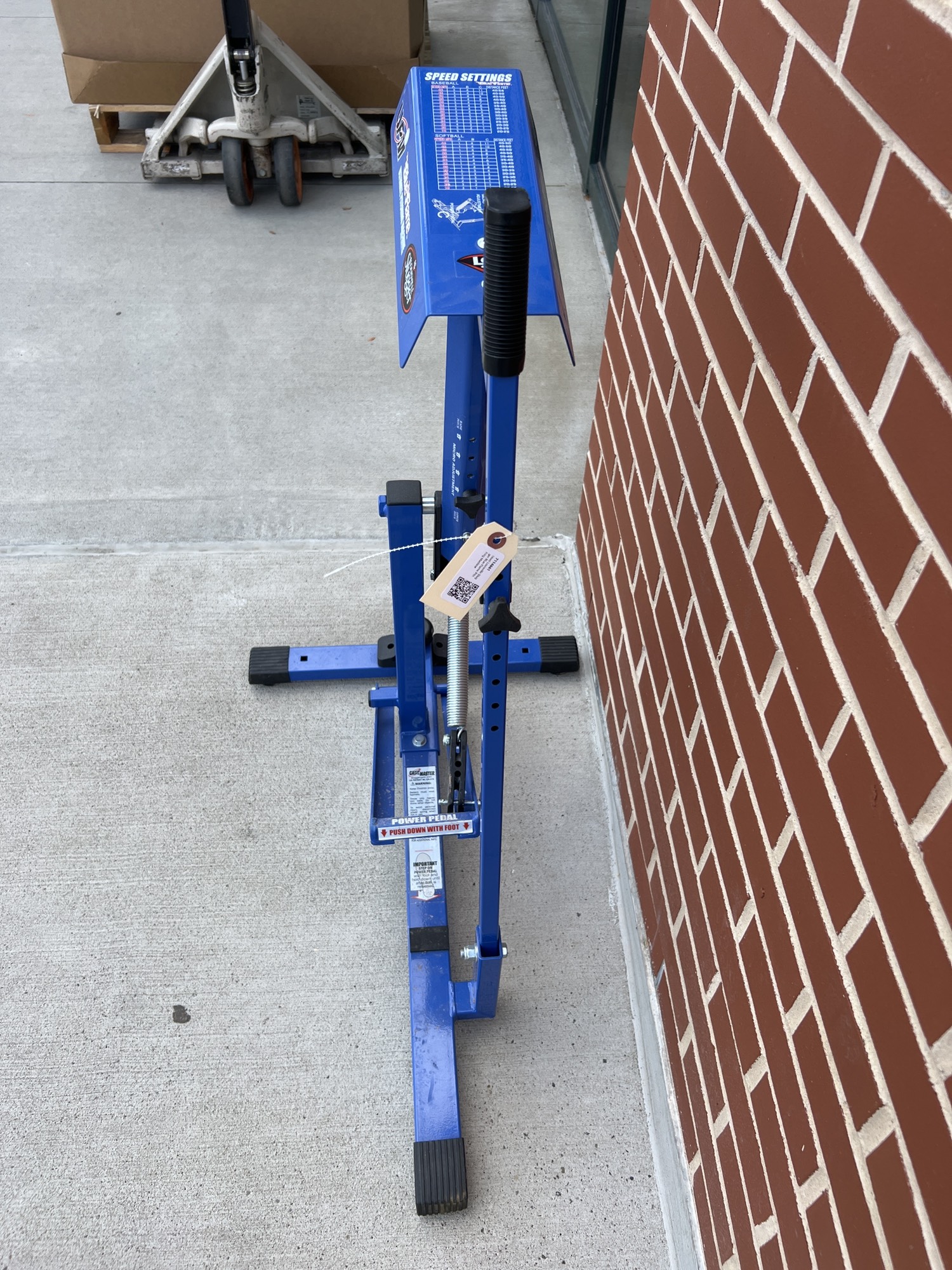 Used Louisville Slugger Blue Flame Pitching Machine | SidelineSwap