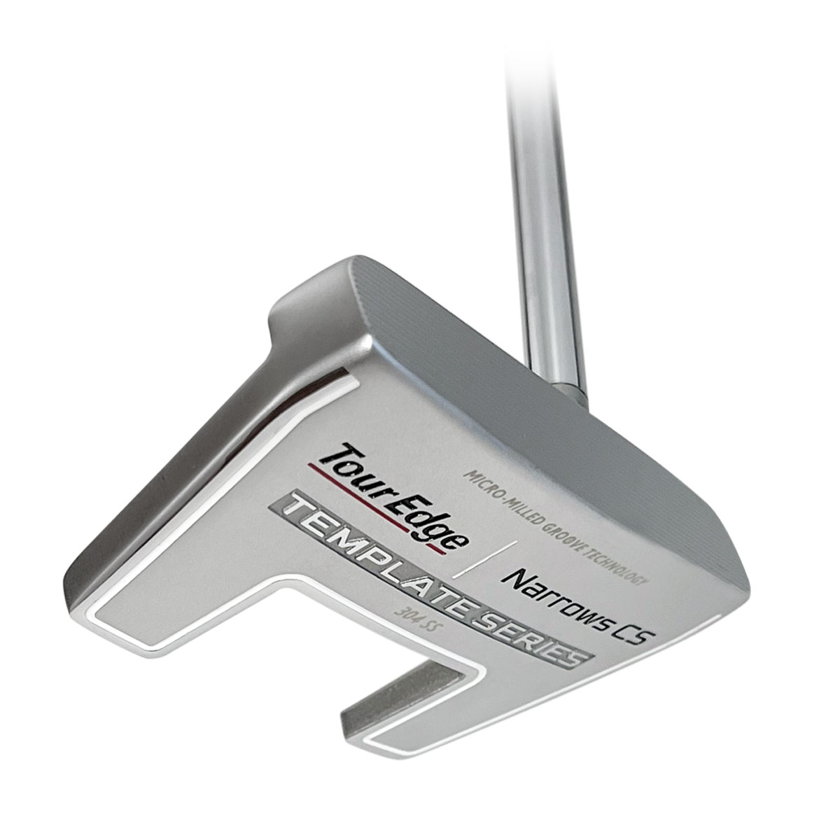 NEW Tour Edge Template Series Narrows CS Center Shaft Silver 35" Putter ...