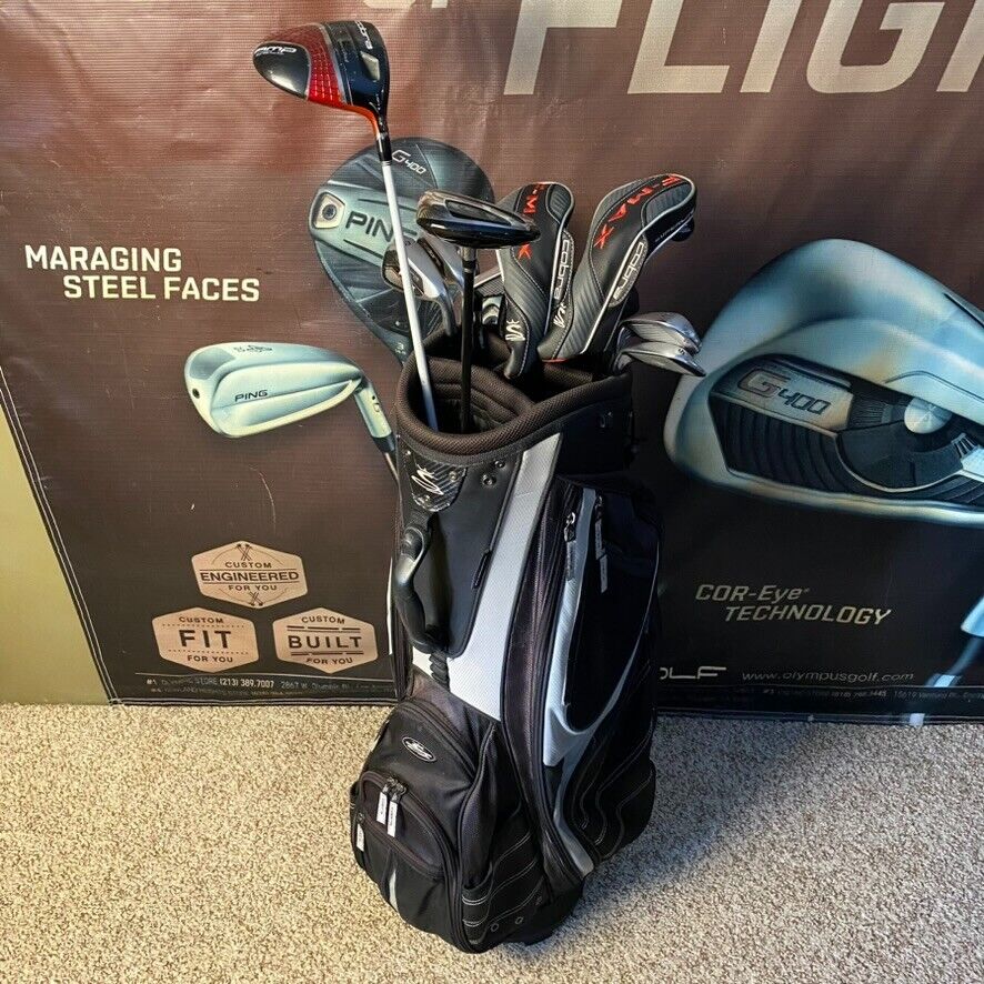 RH Mens Cobra FMAX SuperLite Golf Club Complete Set With Cobra Bag ...