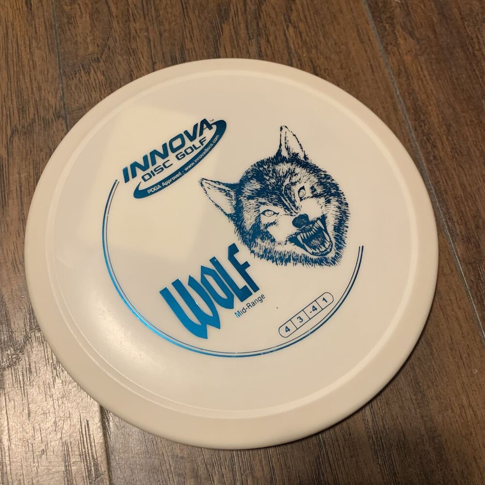 Innova Disc Golf DX Wolf Understable Mid-Range Disc 176G White W/Blue ...
