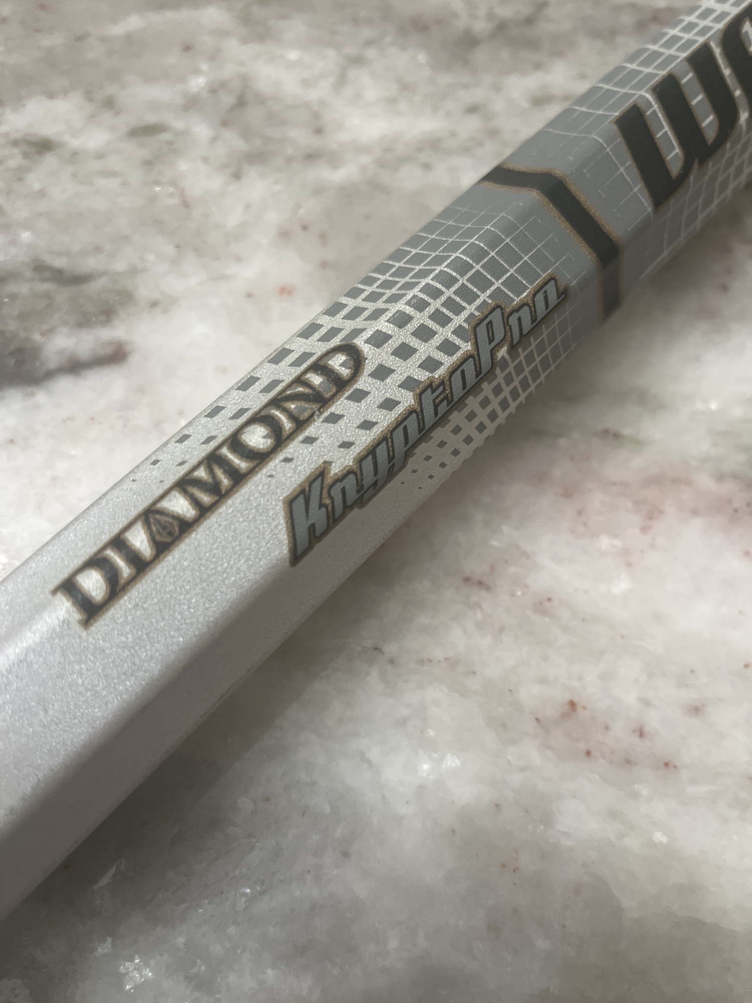 New Warrior Krypto Pro Diamond Lacrosse Shaft - Silver | SidelineSwap