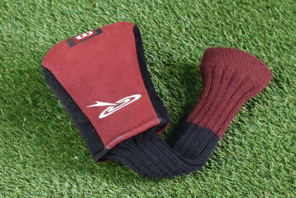 WILSON DEEP RED 10.5 DRIVER W/ FAT SHAFT REGULAR FLEX SHAFT & HEADCOVER ...