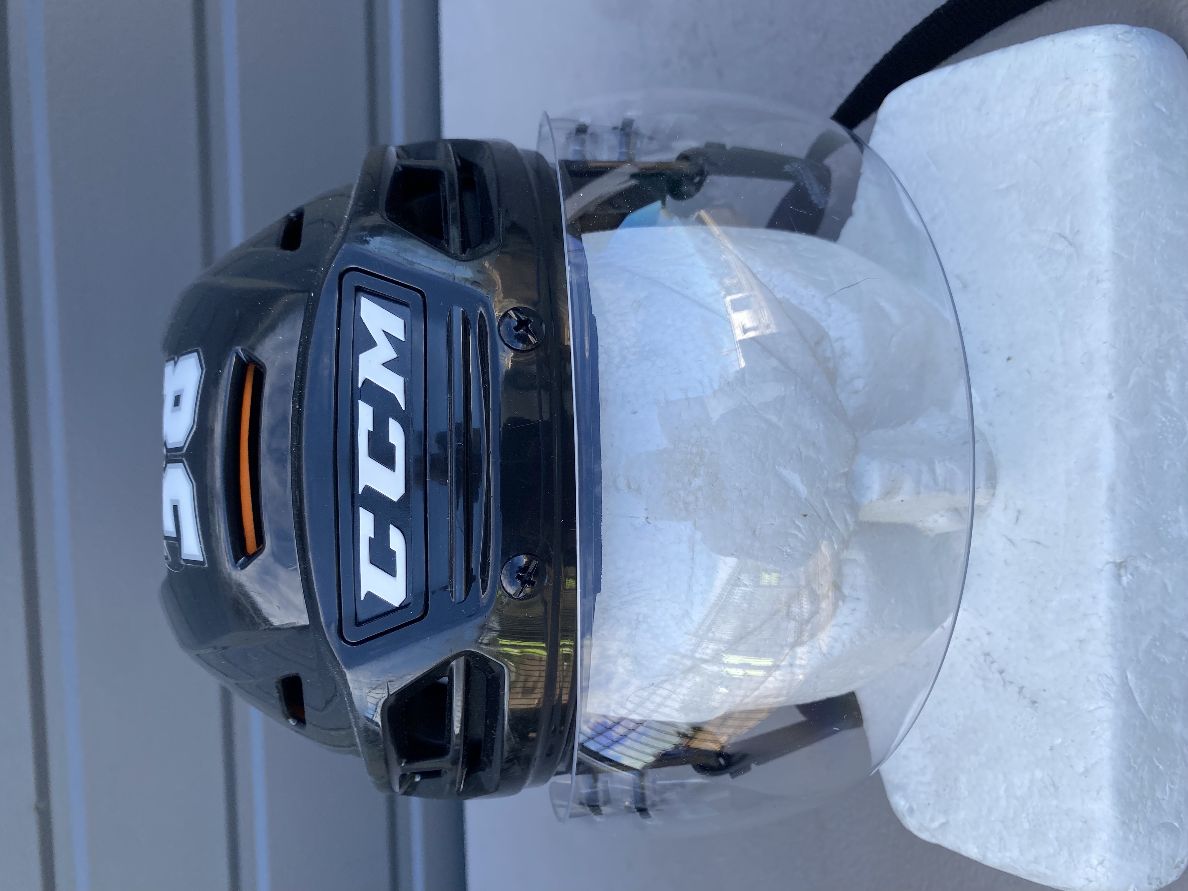 CCM Tacks 710 Pro Stock Hockey Helmet Bauer Visor Combo Medium Black ...