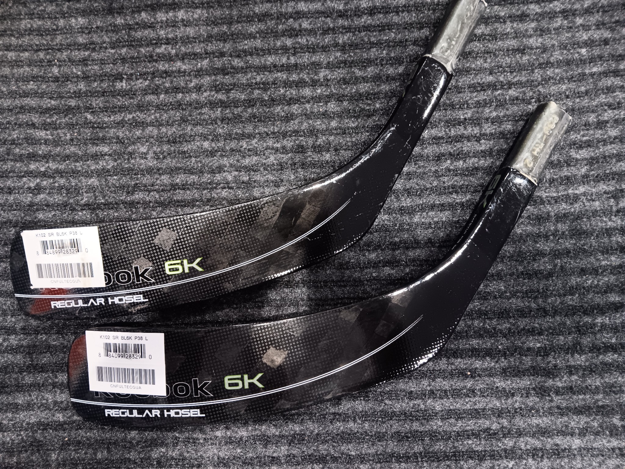 2 New Senior Reebok Left Hand 6K Datsyuk curve Stick Blades | SidelineSwap