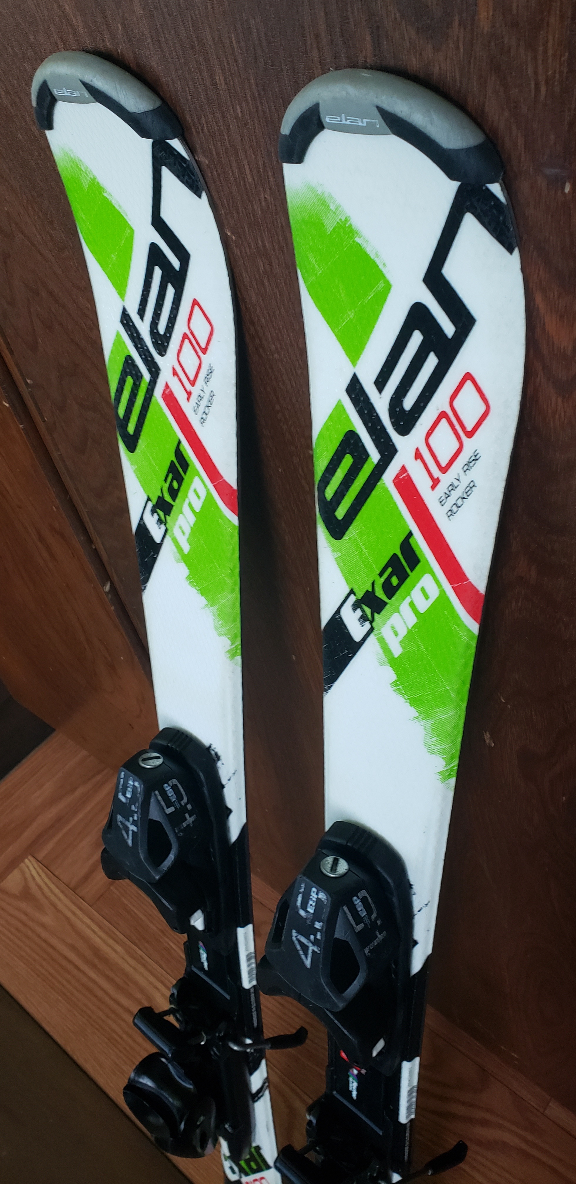 100cm Jr./Kids Skis ELAN EXAR PRO with Jr. ELAN ESP 4.5 Adjustable Bindings *USED* CLEAN ...