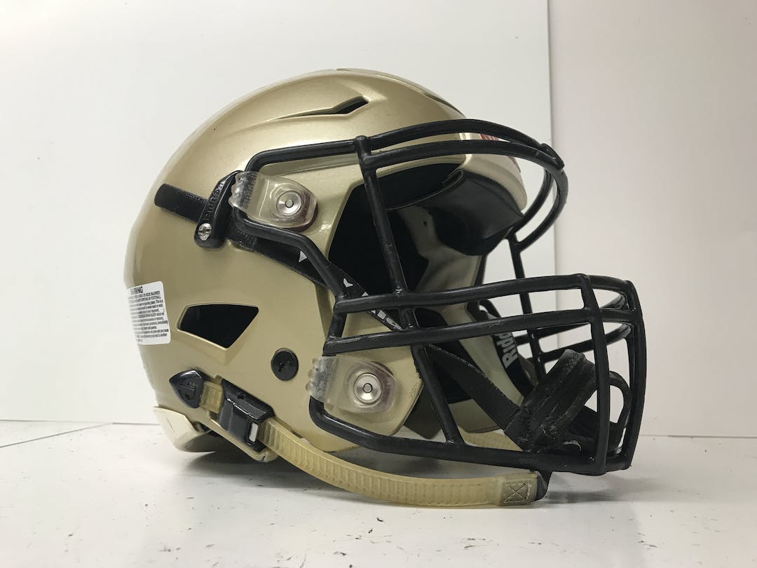 Used Riddell Gold Helmet Md Football Helmets | SidelineSwap