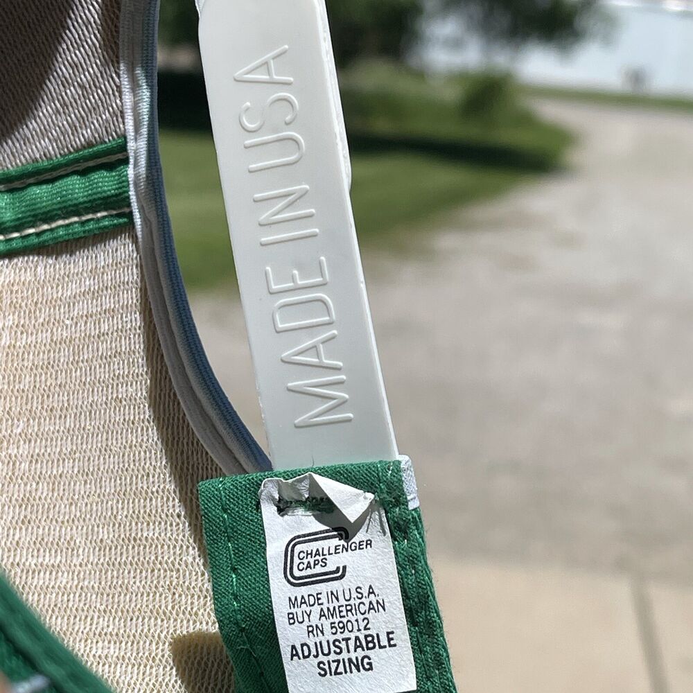 Vintage Challenger Caps Green White Plain Blank Snapback Hat Cap ...