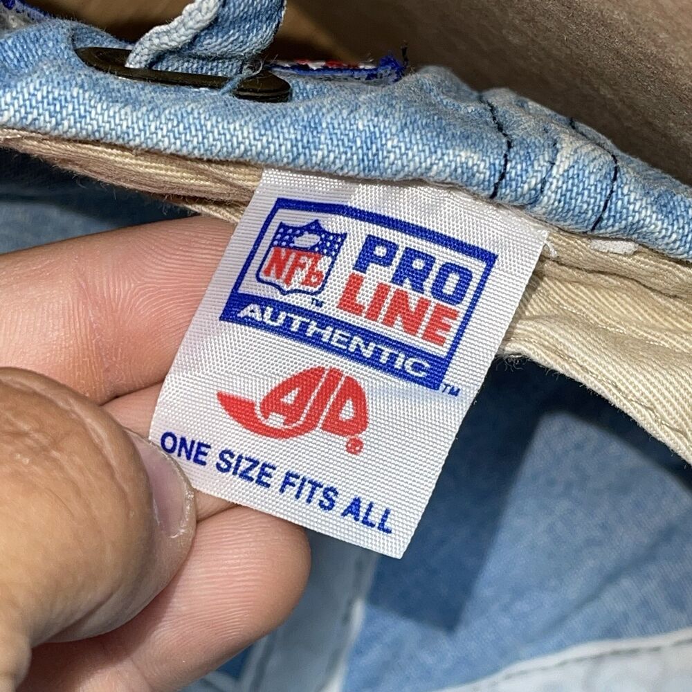 Vintage Green Bay Packers Denim Jean Strapback Hat NFL Pro Line AJD Cap ...