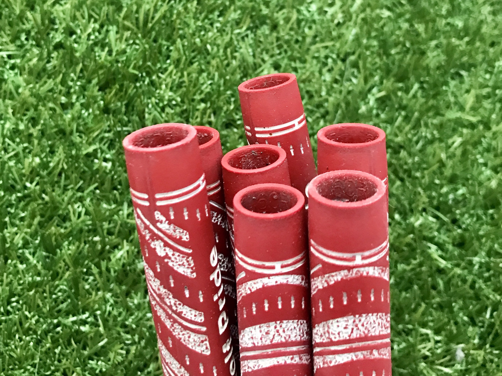 Set of 7 Golf Pride New Decade MCC Golf Grips .60R Standard Size - Red ...