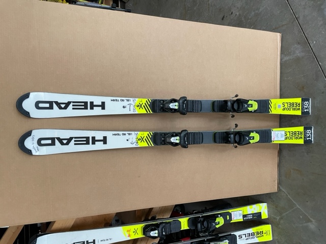 Used Unisex 2020 HEAD 138 cm Racing World Cup Rebels i.SL RD Skis With ...