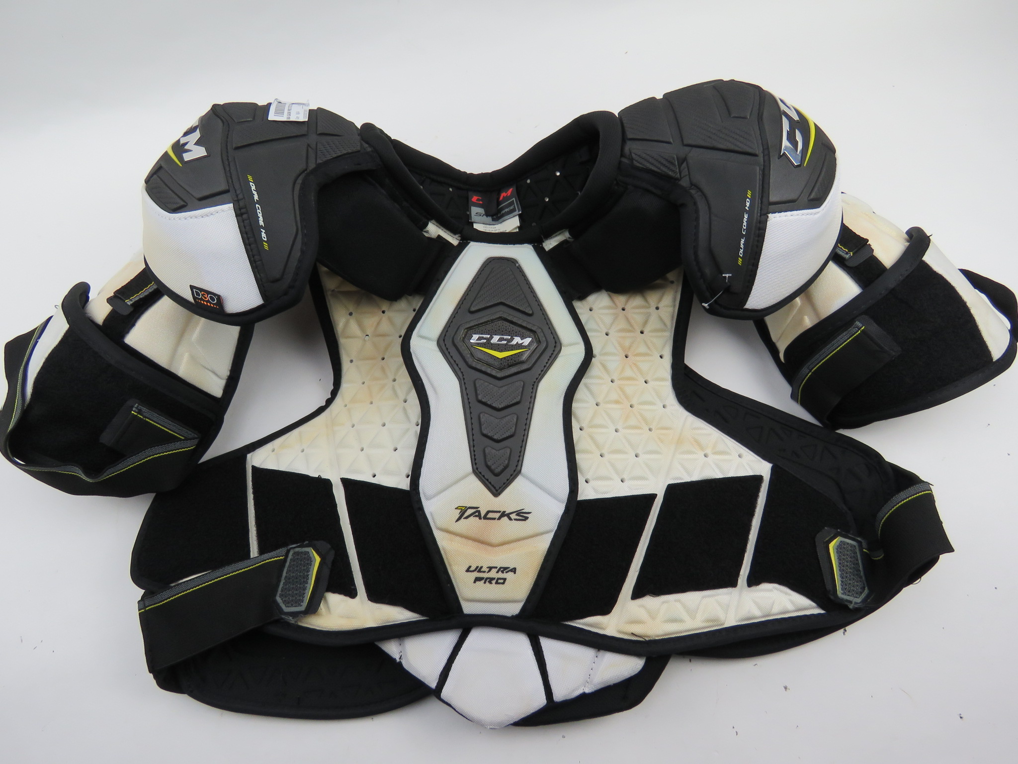 CCM Tacks Ultra PRO NHL Pro Stock Hockey Player Shoulder Pads Senior ...