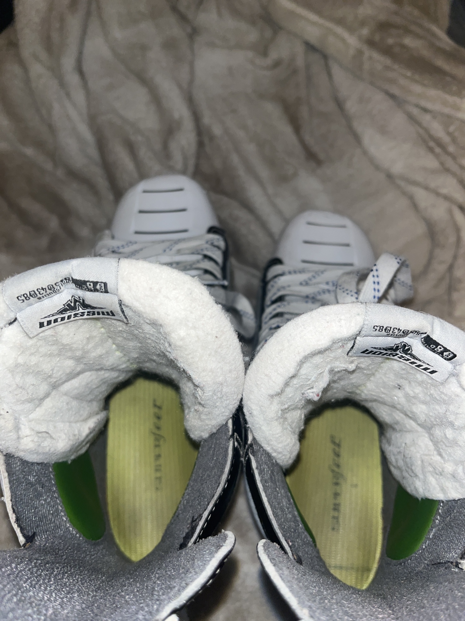 Used Mission Size 8D Inhaler AC2 Hockey Skates | SidelineSwap