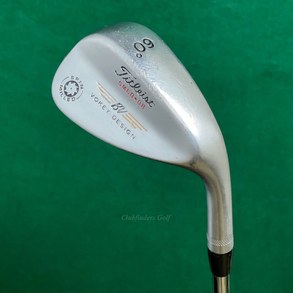 Titleist Vokey Design Chrome 60-8 60° Lob Wedge Dynamic Gold Steel ...