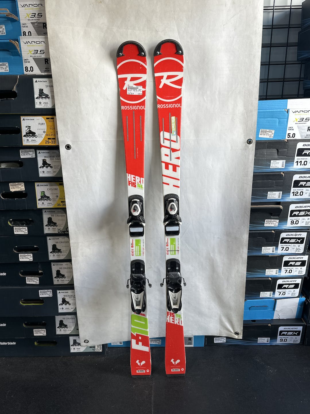Used Rossignol Hero Ski 139cm 139 Cm Boys' Downhill Ski Combo ...