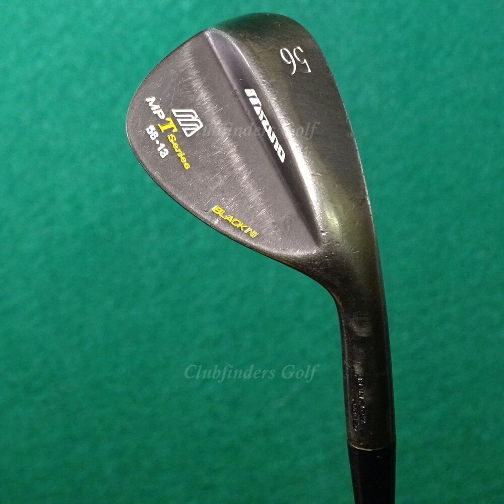Mizuno MP T Series Black Ni 56-13 56° SW Sand Wedge Dynamic Gold Steel Wedge | SidelineSwap
