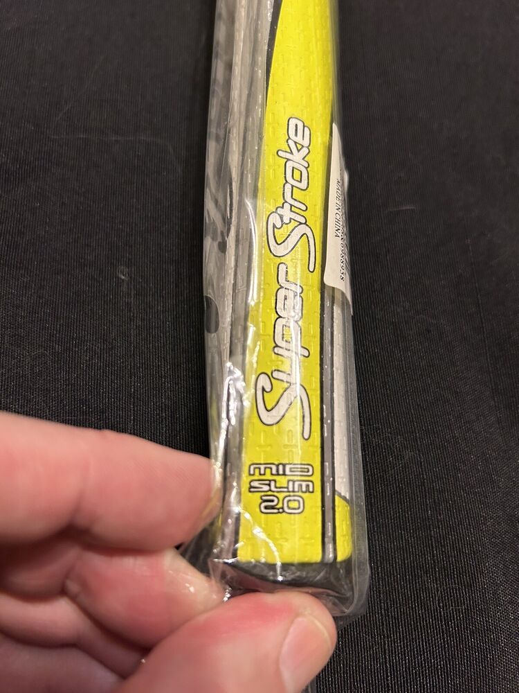 NEW YELLOW Super Stroke MID SLIM 2.0 Putter Grip SuperStroke Oversized ...