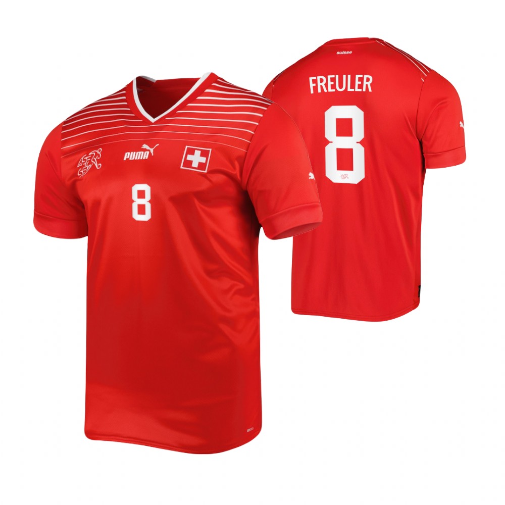 Switzerland National Team Remo Freuler 2022-23 Home Jersey | SidelineSwap