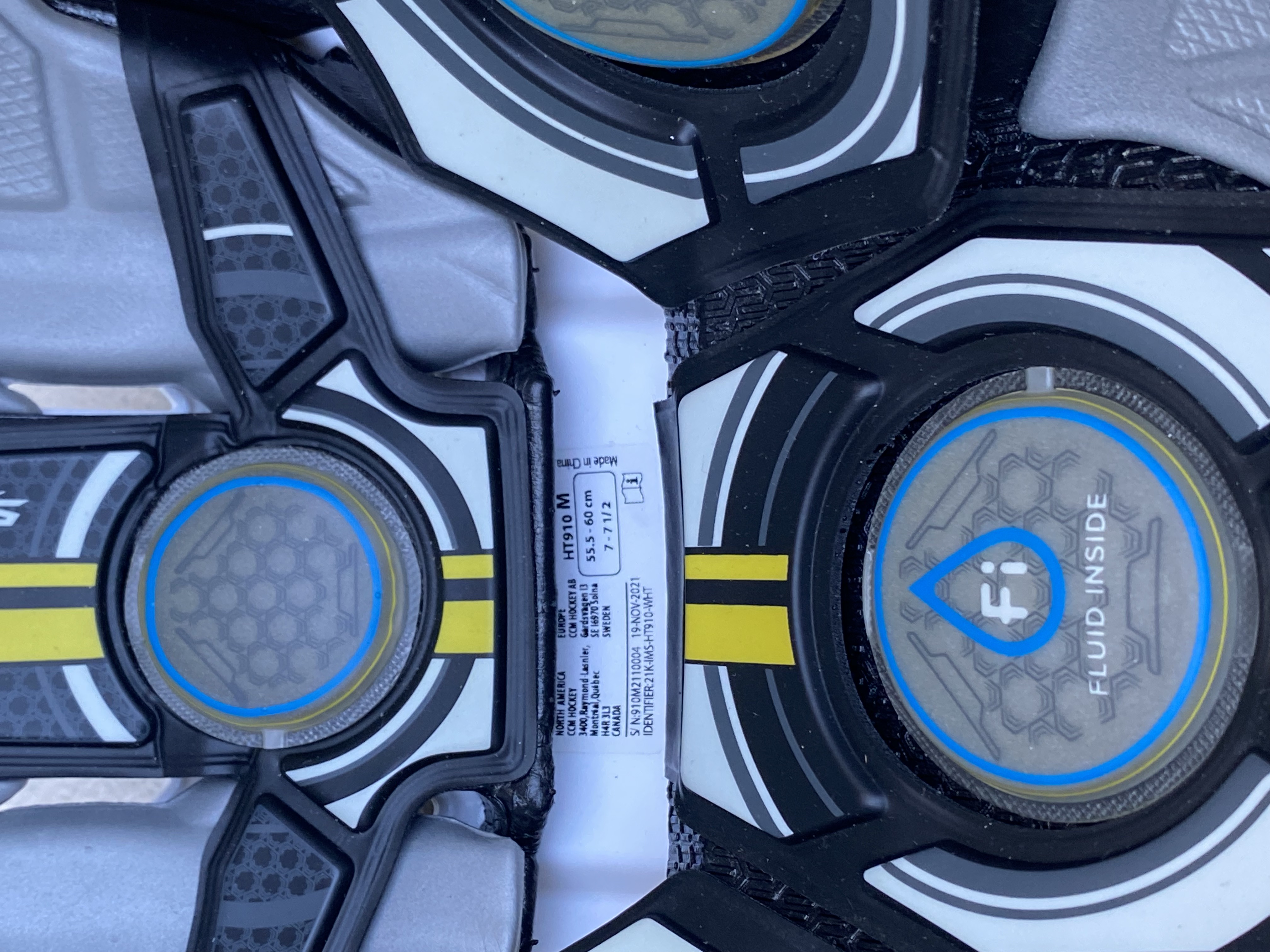 CCM Tacks 910 Pro Stock Hockey Helmet CCM Visor Combo Medium White 8468 ...