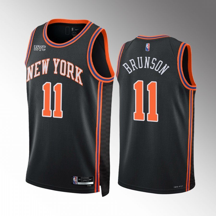 New York Knicks Jalen Brunson Black City Jersey | SidelineSwap