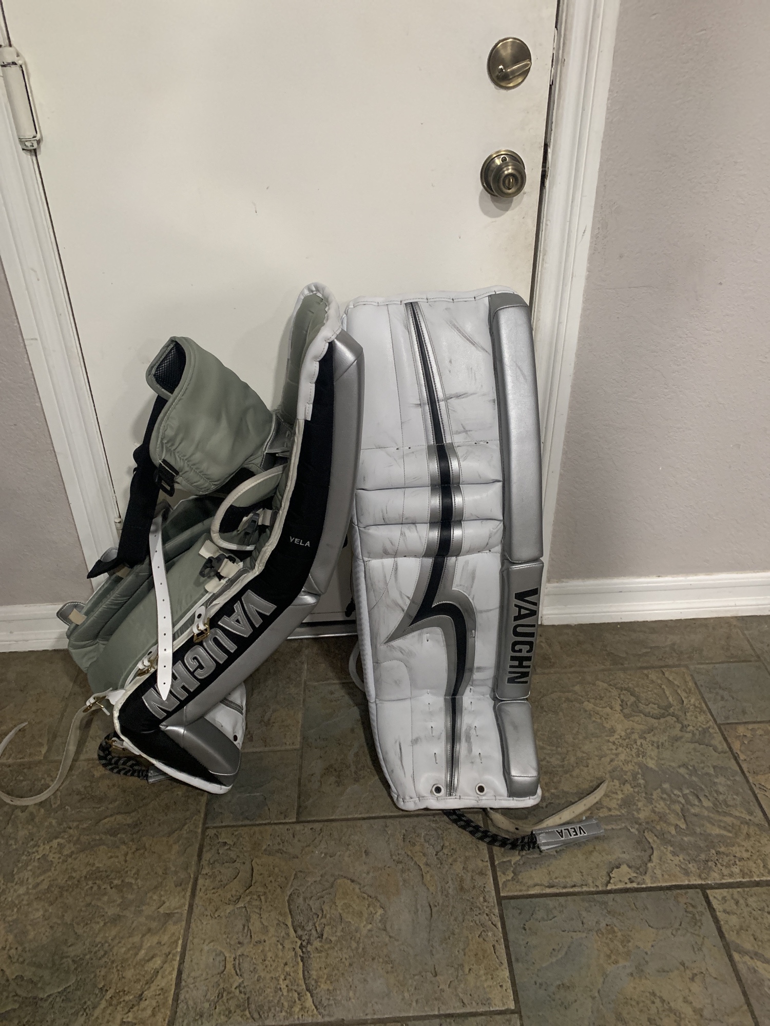 Custom Jonathan Quick Graphic Vaughn V4 leg pads and catcher- Ve8 ...